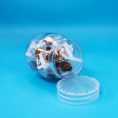 중국 식품 등급 작은 빈 과자 쿠키 맑은 PET 플라스틱 항아리 판매용