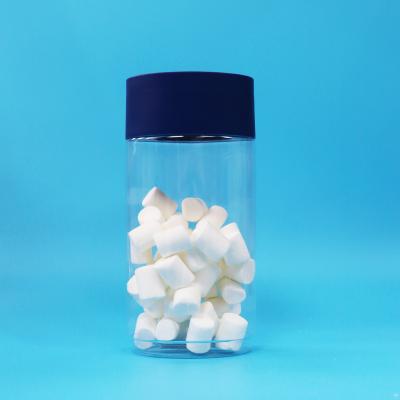 중국 식품 등급 타원형 투명 플라스틱 PET 쿠키 견과류 사탕 병 변조 방지 캡 판매용