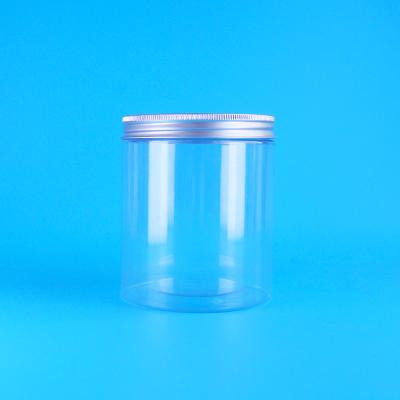 China Food Grade PET Plastic Round Jar Packaging Mustard Cashew Child Food Aluminum Lid for sale
