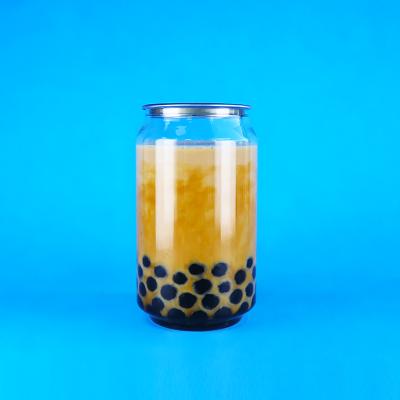 China BPA Free Plastic Can with Easy Open Lid and 330ml Capacity for Food and Beverage Packaging for sale