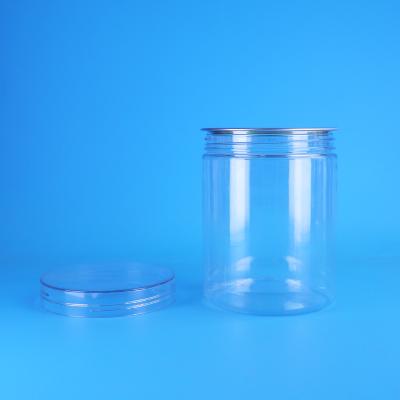 China Custom Design Leak Proof BPA Free PET Plastic Jar for Food Storage for sale