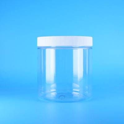 China Premium Clear PET Plastic Jars For Candy Food Packaging Food Grade Safe Stylish for sale