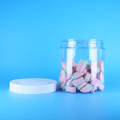 China Transparent PET Plastic Jars For Bakery Cakes Crisps Cookies Products Safe Storage for sale