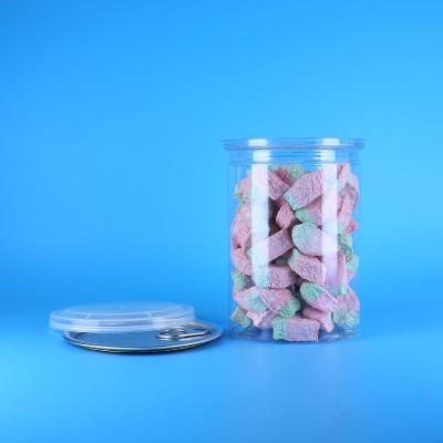 China Durable Food Grade PET Clear Containers Storing Cakes Cookies Candies With Easy Open Lid for sale