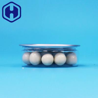 China Round Plastic PET Can With Tin Easy Open End For Food Candy Cookies Snack Packaging for sale