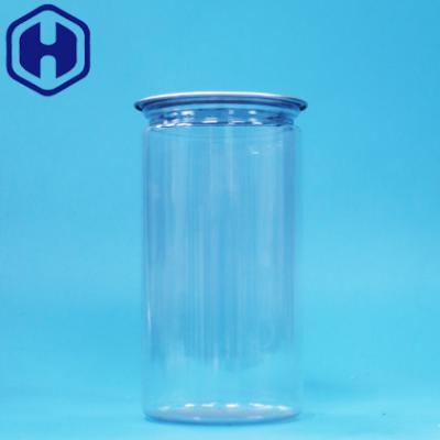 China PET Transparent Plastic Easy Open Sealing Packing Can For Food Candy Drink Beverage for sale