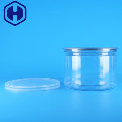 China Plastic PET Round Easy Open Lid For Food Candy Cookies Snack Tea Tin Packaging Can for sale