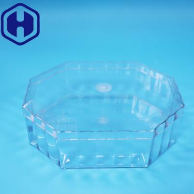 China Food Grade Empty Dried Fruit Candy Chocolate Cookies PET Plastic Octagon Packaging Box for sale