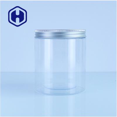 China Screw Cap Clear Jar Food Grade Storage For Chocolate Bites Cookie Pieces Candy Chunks for sale