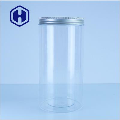 China Bpa Free Clear Food PET Jars With Aluminum Lid Effortless Storage Spices Nuts Powders for sale