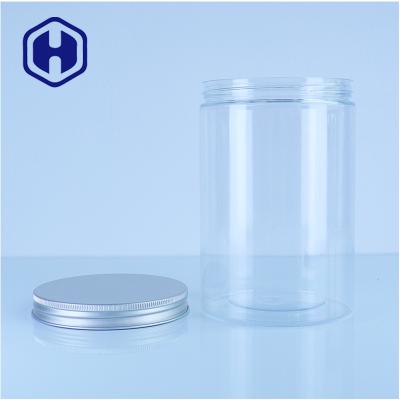 China Premium Clear Plastic Food Jar Easy Pour Food Grade Safe Stylish Storage Solution Nuts Candies Snacks for sale