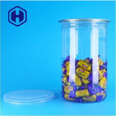 China Cereal Pet Treats Mixed Nuts Bpa Free Clear Plastic PET Can With Aluminum Lid For for sale