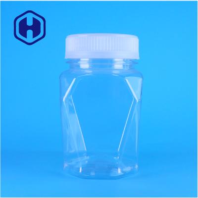 China Food Grade OEM Clear Plastic Jar White Screw Lid Manufacturer For Bulk Food Storage Solutions for sale
