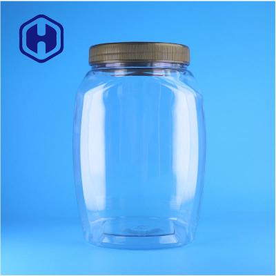 China Custom Portable PET Storage Clear Handle Jar For Candy Cookies Gummies Sweet Snacks for sale