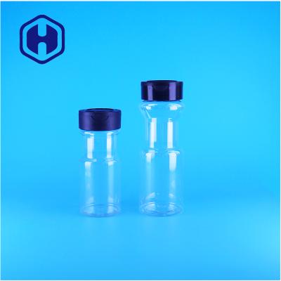 China Transparent 100ml Plastic PET Food Grade Pepper Powder Spice Jar And Sifting Lid for sale