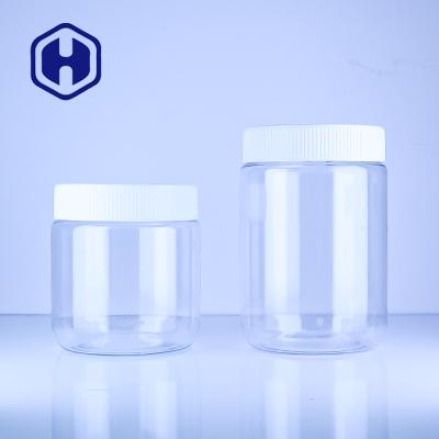 China 340ml And 510ml Wide Mouth PET Jars For Peanut Butter for sale