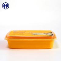 China 400ml IML Plastic Food Container 173.5×116.5×44mm for Cashew Nuts and Sweets for sale
