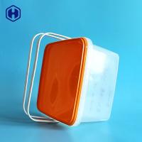 China Custom IML Plastic Food Tubs 3200ml Capacity with High-Resolution Printing - Square Design 205×205×115mm for sale