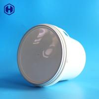 China White 5000ml IML Plastic Bucket with Handle - ø224mm x 196mm Food Grade Container for sale