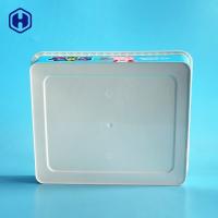 China Custom IML Plastic Box 2600ml Capacity 253x213x69mm Dimensions for Biscuit Packaging with Food Grade PP Material for sale