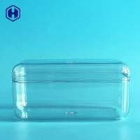 China 145x76x71mm PET Plastic Storage Box with 480ml Capacity - Food Grade Clear Cookie Container for sale