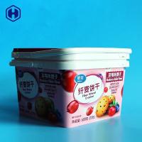 China Stackable IML Food Packaging Containers 2800ml Heat Resistant 85°C with Anti-Counterfeiting Labels for sale