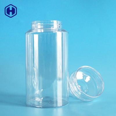 China Transparent Leak Proof Plastic Jars 1180ML 40OZ With 211   EOE POE Lid for sale