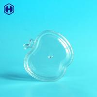 China Clear Apple Shape PS Plastic Packaging Box 90x90x19mm 60ml Capacity Food Grade Storage Container for sale
