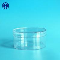 China Clear Round Food Grade PS Plastic Containers 250ml 104mm Diameter for Biscuits Cookies Packaging for sale