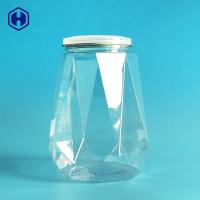 China Clear PET Plastic Cans 1630ml Reusable Transparent Cylinder Container for Food Packaging for sale
