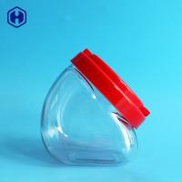 China Clear PET Plastic Candy Jar 1050ml Leak Proof Airtight Food Container for sale