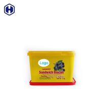 China Square Lid IML Tubs 2.8L Custom Empty Plastic Packaging Dry Fruit Container for sale
