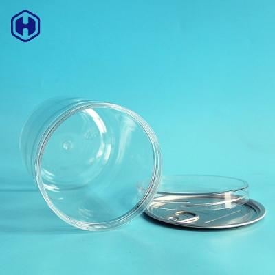 China 32OZ 960ML Transparent Plastic Cans For Walnuts Cashew Nuts for sale