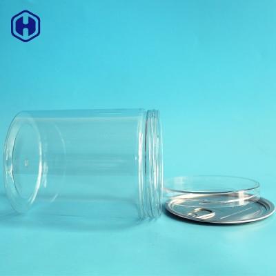 China 32OZ 960ML Transparent Plastic Cans For Walnuts Cashew Nuts for sale