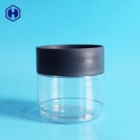 China 438ml 15oz Clear PET Stackable Plastic Cans - 96mm Diameter Food Grade Container with Airtight Seal for sale