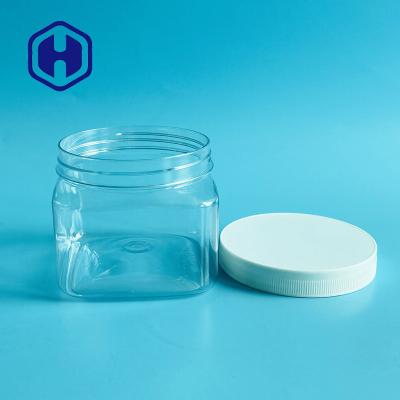 China o frasco plástico cosmético do quadrado de 500g 17.63oz para o corpo esfrega o pó de bebê do creme à venda