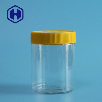 Cina I dadi liberi di Bpa colano il giro diritto trasparente di plastica dell'ANIMALE DOMESTICO del barattolo 350ml della prova con il coperchio in vendita