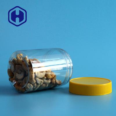 Cina I dadi liberi di Bpa colano il giro diritto trasparente di plastica dell'ANIMALE DOMESTICO del barattolo 350ml della prova con il coperchio in vendita