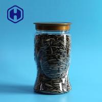 China Clear PET Jar 1000ml 34oz S Shape for Nuts Cashews Walnuts Dates Wholesale for sale