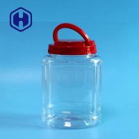 China Empty Oval 30oz 900ml Leak Proof Plastic PET Jar for Nuts Kernels Packaging for sale