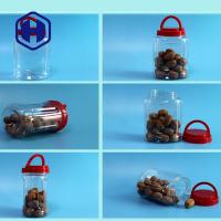 China Empty Oval 30oz 900ml Leak Proof Plastic PET Jar for Nuts Kernels Packaging for sale