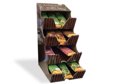 China Customized Point of Purchase cardboard display shelves in Chocolate Candy for sale