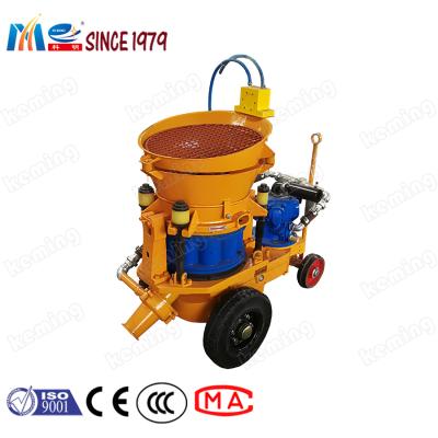 China 7.5KW Luchtverbruik 5-10m³/min Spuitbetonmachine Te koop