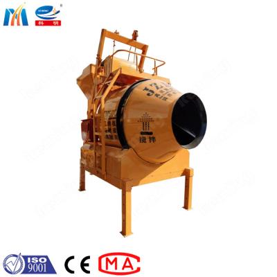 Chine Mélangeur de soi-même en baisse concret mobile de tambour de moteur du mélangeur JZM de pneu avec la trémie à vendre