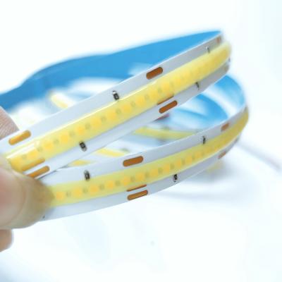 China Dual Color Adjustable Cob Cct Led Strip 24v 608leds Per M for sale