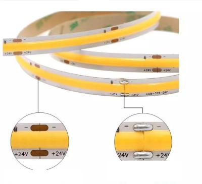 China High Lumen 100lm Flexible COB LED Strip Light Warm White color à venda