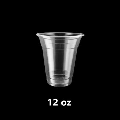 China 12oz 350ml Single Wall Tea PP Plastic Cup Milk Hard Coffee and Beverage PP Disposable Plastic Cups for sale