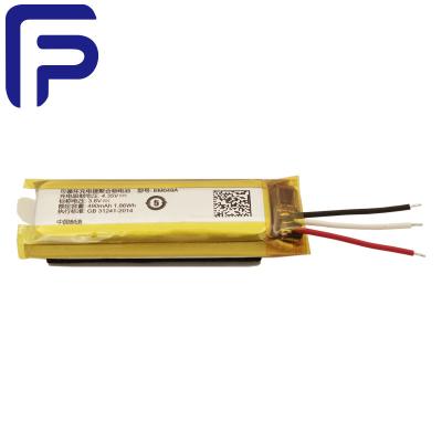 Cina Litio ricaricabile Ion Batteria Pack, ODM della batteria 510mAh 3.8V della cuffia avricolare di Bluetooth in vendita