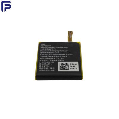 Cina batteria ricaricabile di 450mAh 3,8 V, dispositivo di Li Ion Polimero Batteria For Wearable in vendita