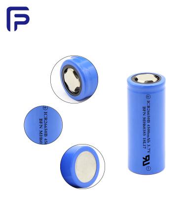 Cina vita di cicli di Ion Batteria Cells Rechargeable 4500mAh 3.7Volt 500 del litio 26650C in vendita
